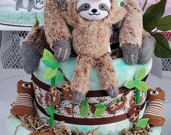 Diaper Sloth Cake - Etsy