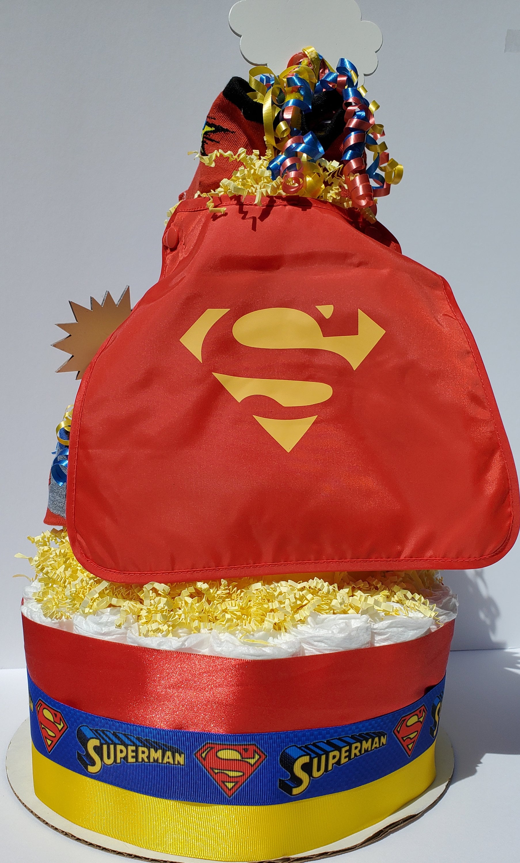 Superman Diaper Cake - Etsy