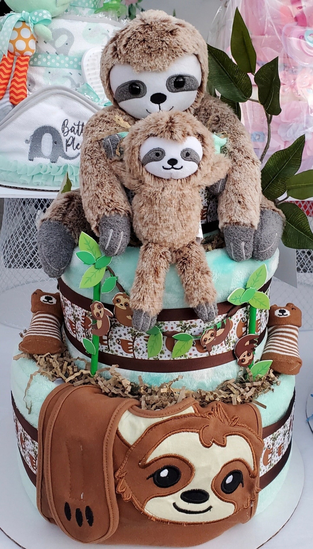 Sloth Diaper Cake - Etsy