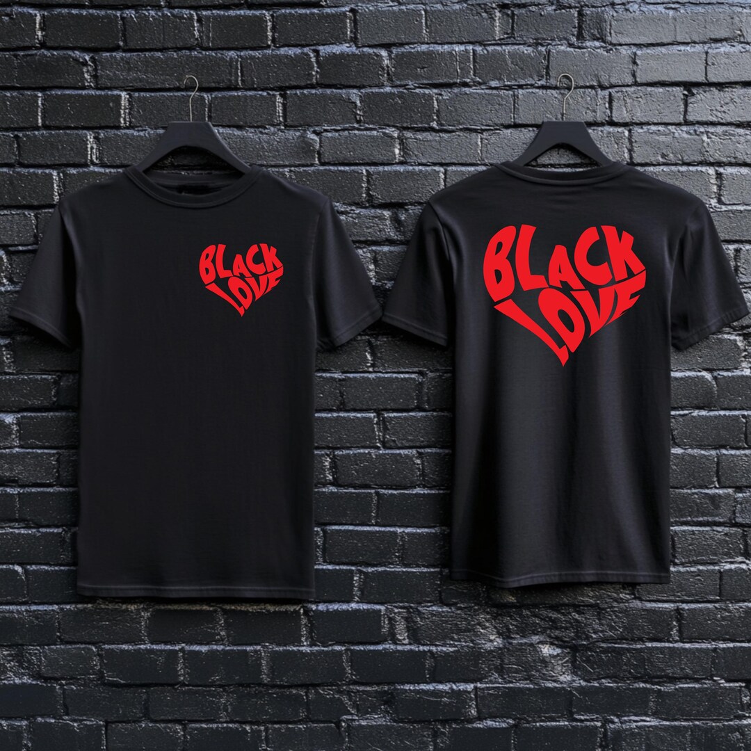 Black Love Tee | Black Couple Matching Shirt, Matching Couples Shirt ...