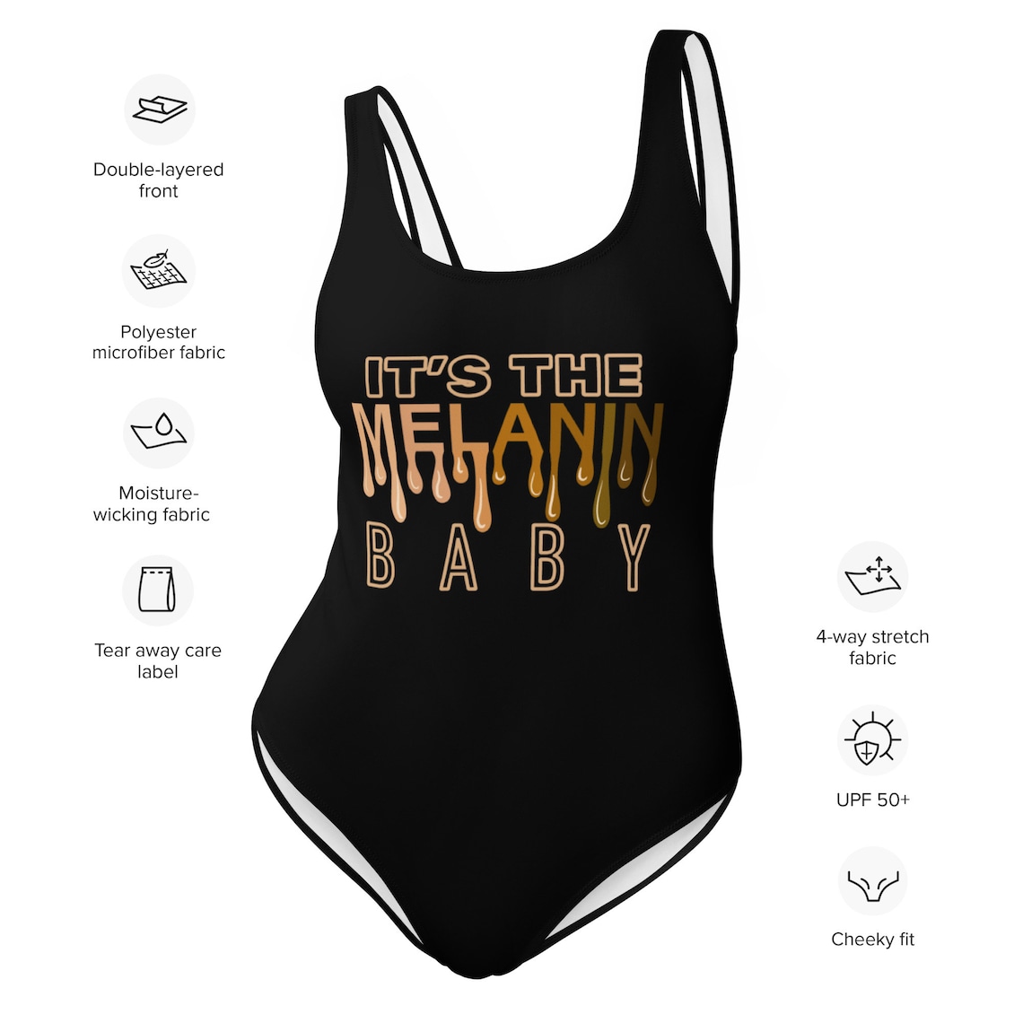 Black it's the Melanin Baby Swimsuit Melanin Magic Swimwear, Black ...