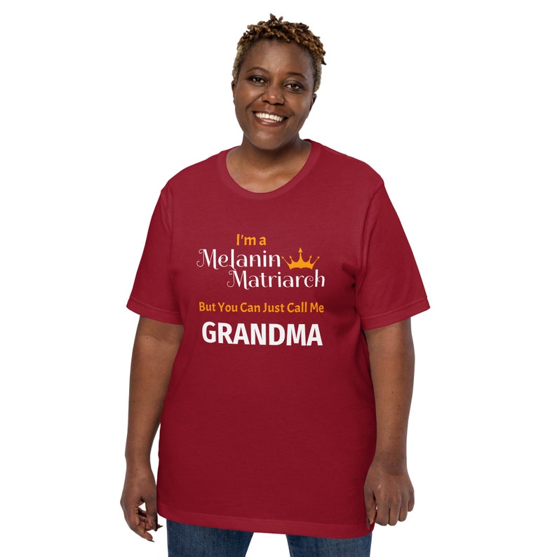 Customizable Melanin Matriarch Tee Personalized Grandma Shirt ...