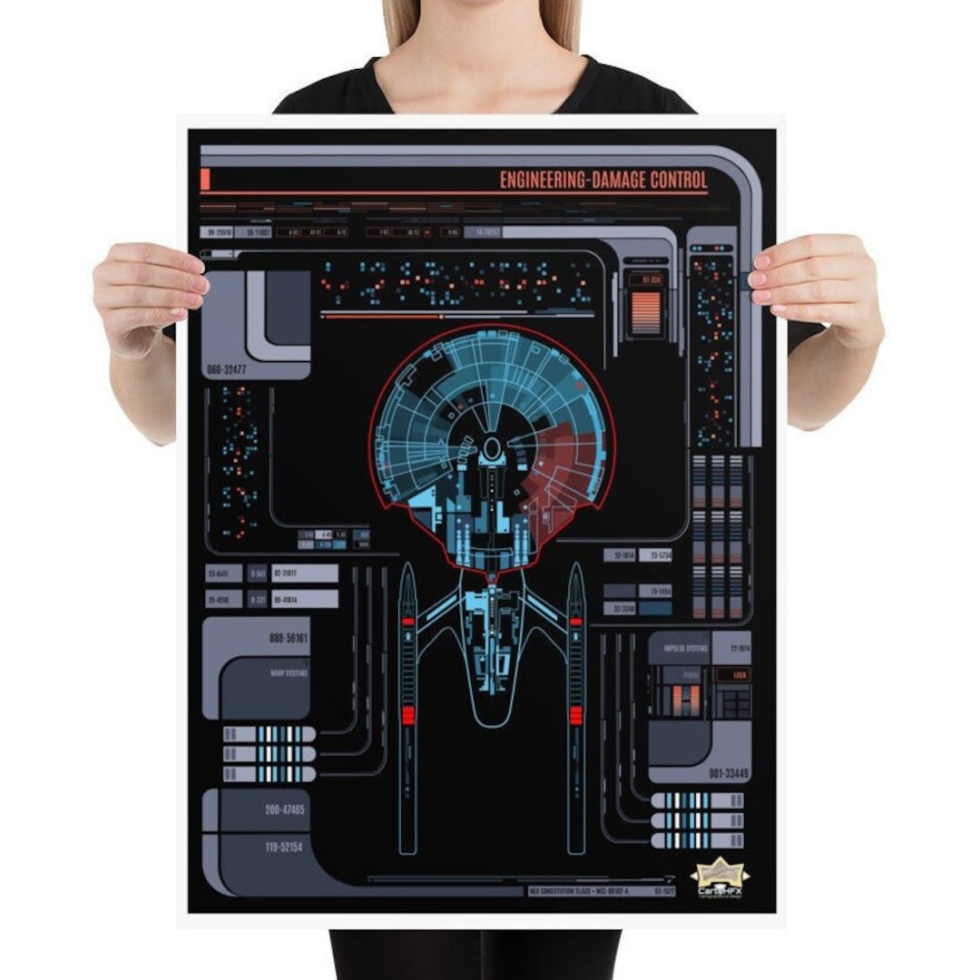 USS Titan-a LCARS Neo-constitution Class Starship Matte Paper Poster - Etsy