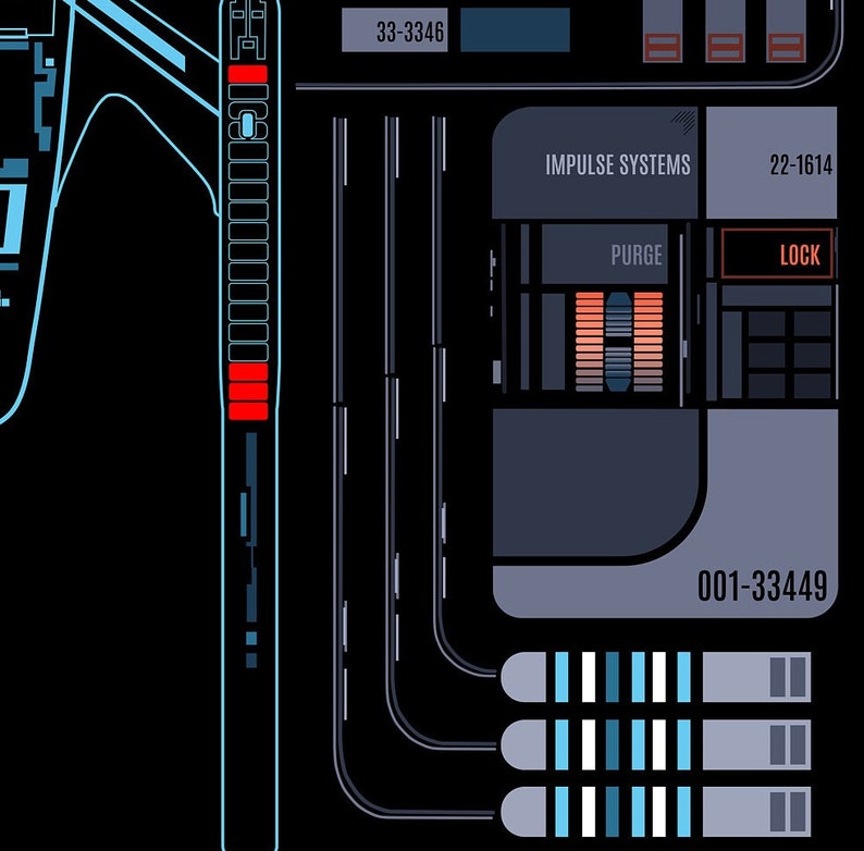 USS Titan-a LCARS Neo-constitution Class Starship Matte Paper Poster - Etsy