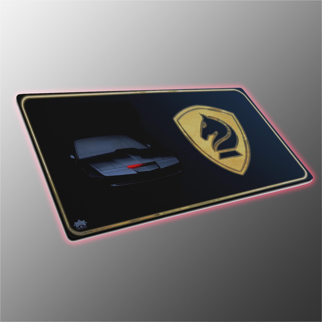Knight Rider | KITT & FLAG Logo - Extra-large LED Gaming Mouse Pad - Etsy