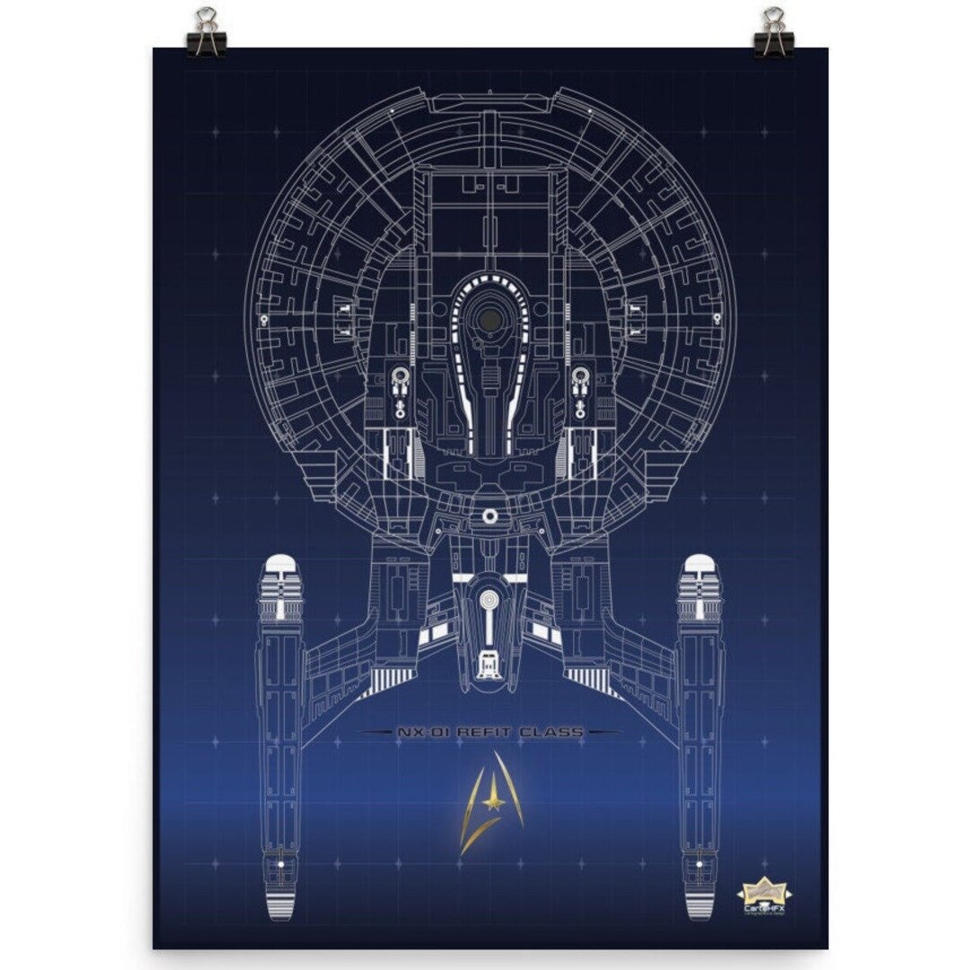 Trekker NX-01 Refit Class Photo satin Paper Poster - Etsy