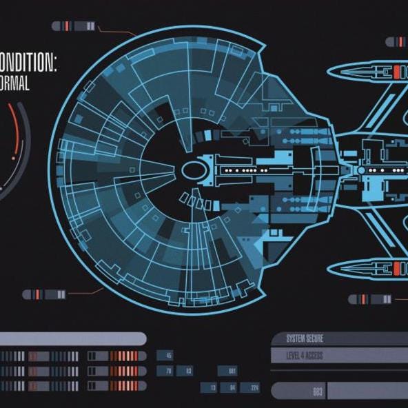 Trekkers Enterprise-g LCARS Display Panel | Extra-large LED Gaming ...