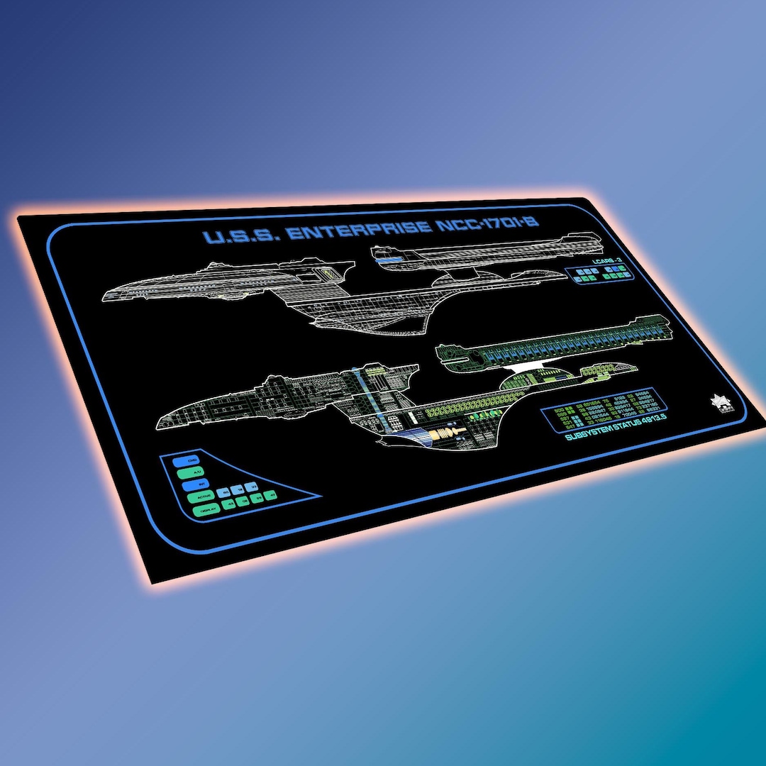 Trekkers Enterprise-b LCARS Display Panel - Extra-large LED Gaming ...