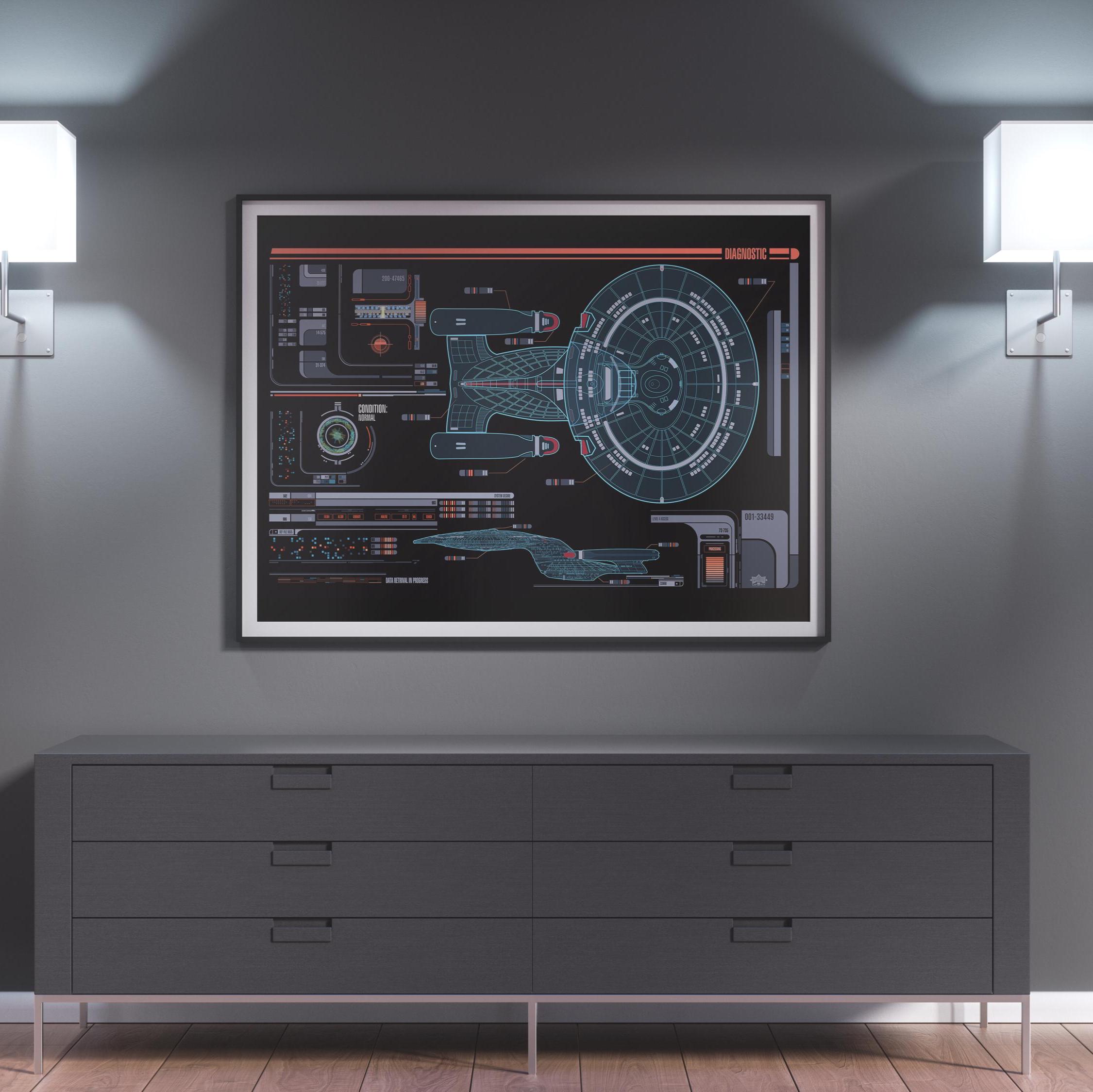 NEW!! Trekkers LCARS USS Enterprise-d - Premium Photo (satin) Paper ...