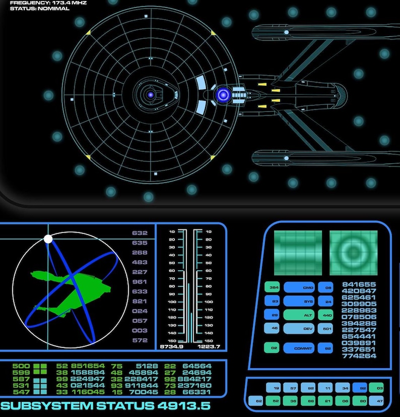 Trekkers Enterprise-a LCARS Display Panel - Extra-large LED Gaming ...