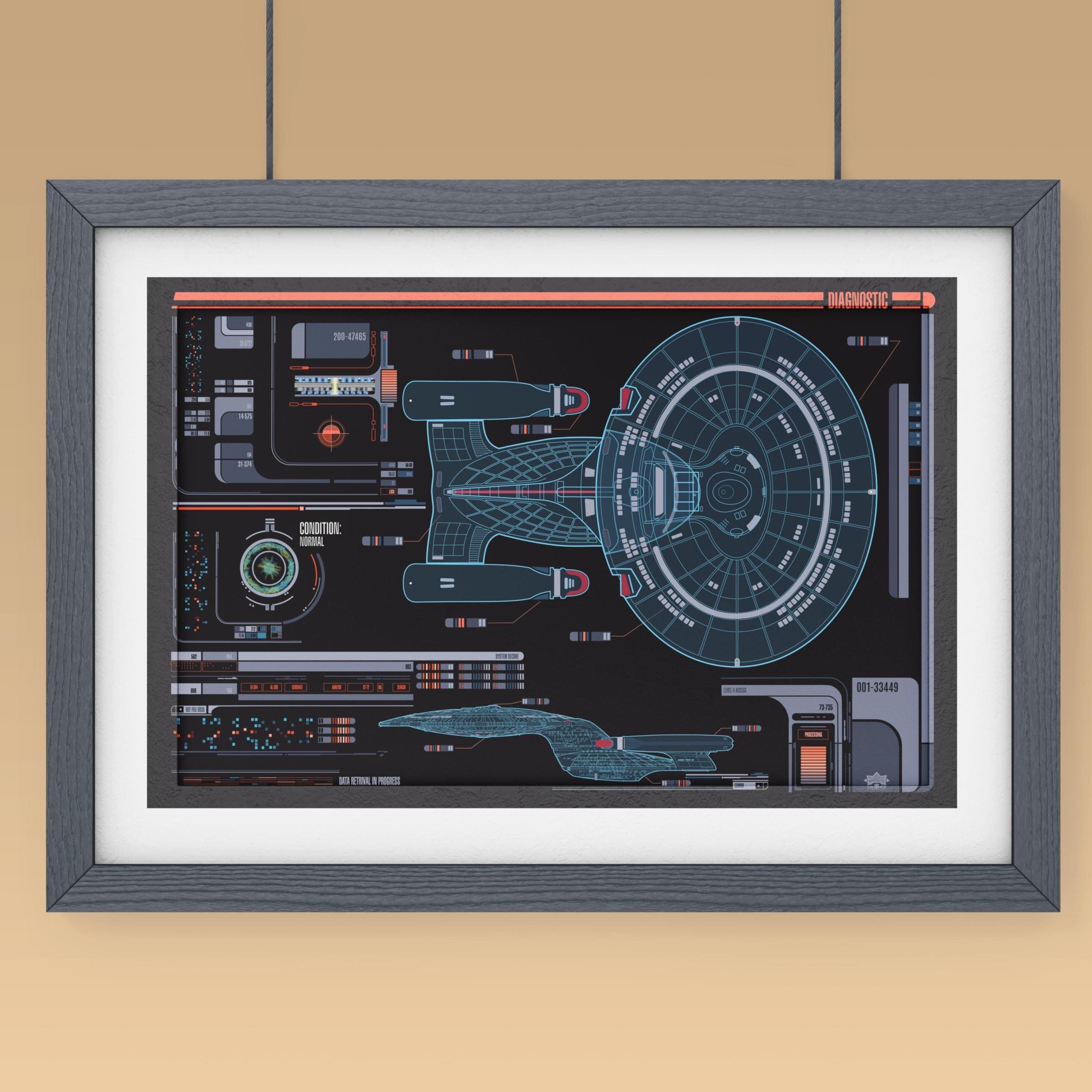 NEW!! Trekkers LCARS USS Enterprise-d - Premium Photo (satin) Paper ...