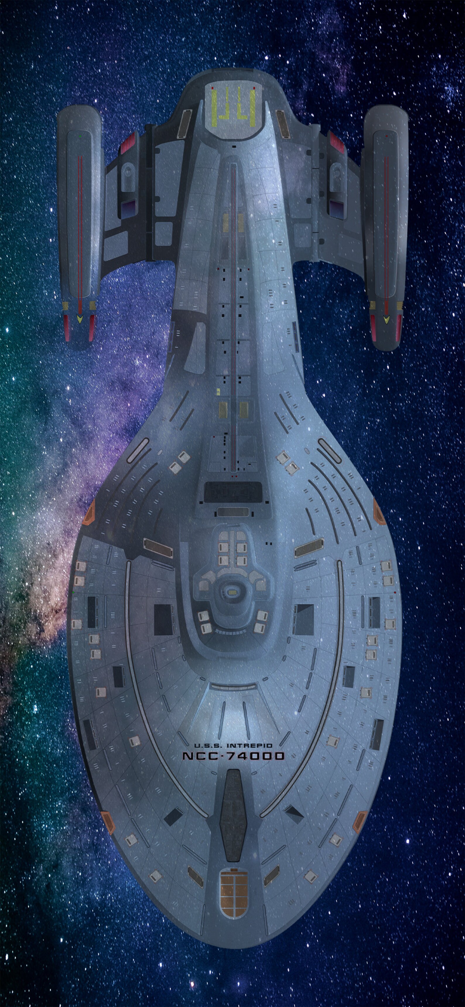 Trekkers Intrepid Class Starship - Wallpaper for Android Mobile Devices ...