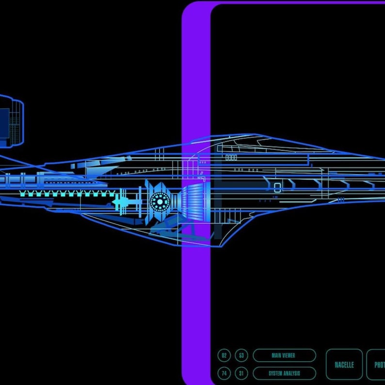 Trekkers USS Protostar LCARS Display Panel - Extra-large LED Gaming ...