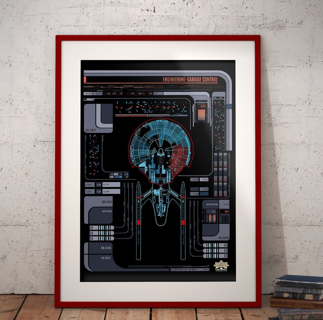 USS Titan-a LCARS Neo-constitution Class Starship Matte Paper Poster - Etsy