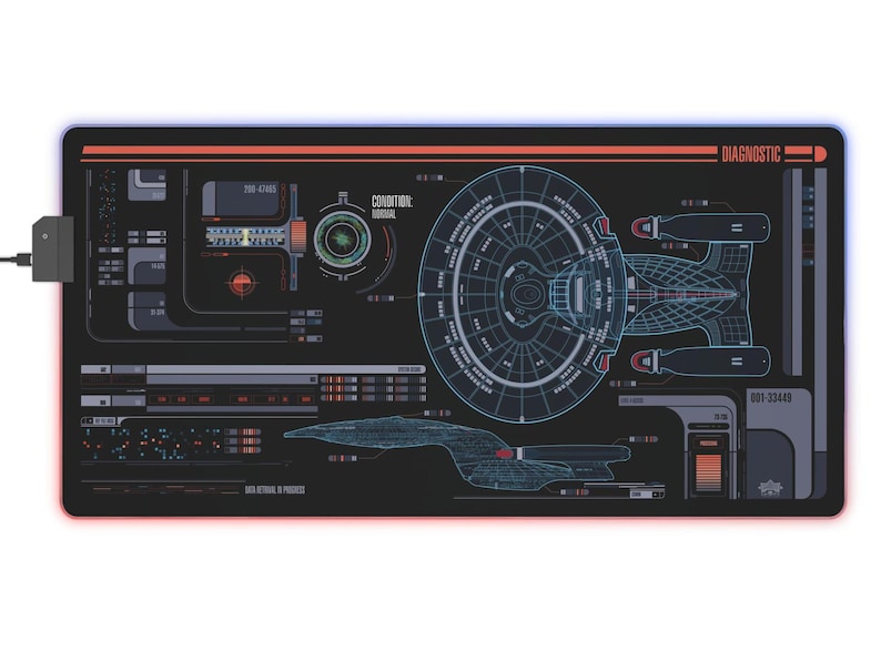 Trekkers Enterprise-d LCARS Display Panel - Extra-large LED Gaming ...