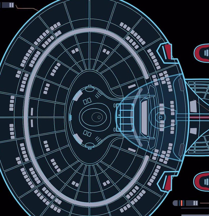 Trekkers Enterprise-d LCARS Display Panel - Extra-large LED Gaming ...