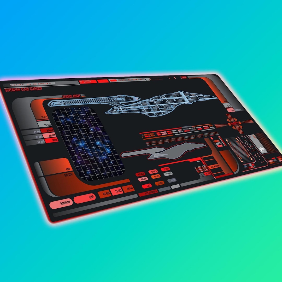 Trekkers Red Alert Enterprise-e LCARS Display Panel - Extra-large LED ...