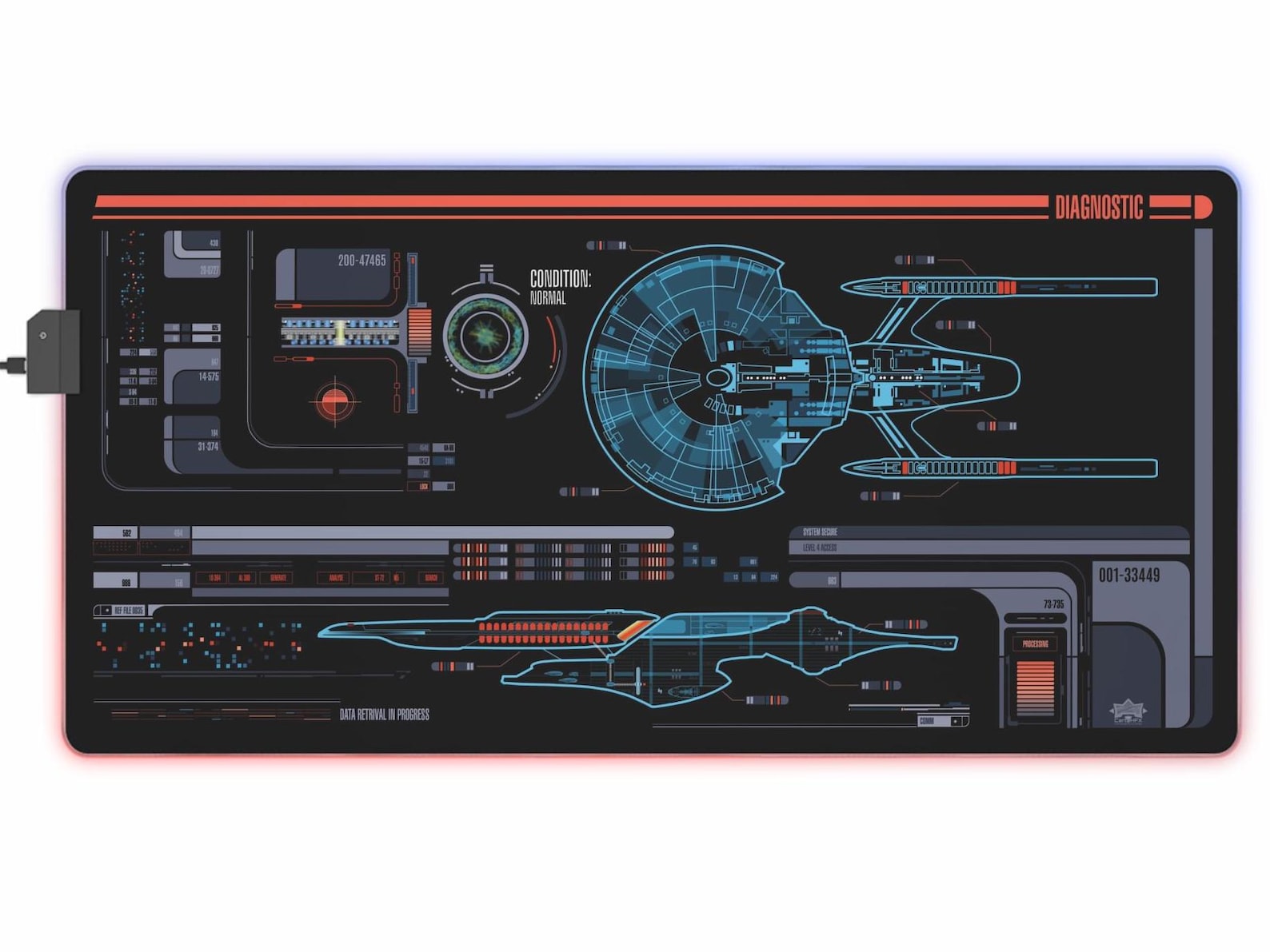 Trekkers Enterprise-g LCARS Display Panel | Extra-large LED Gaming ...