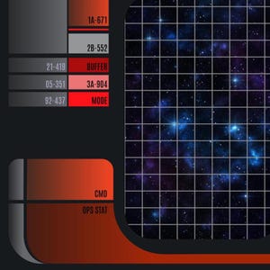 Trekkers Red Alert Enterprise-e LCARS Display Panel - Extra-large LED ...