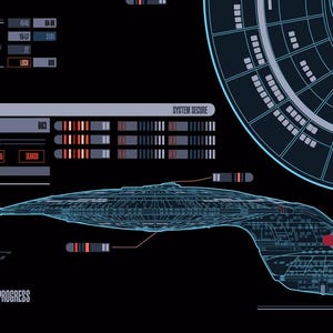 Trekkers Enterprise-d LCARS Display Panel - Extra-large LED Gaming ...