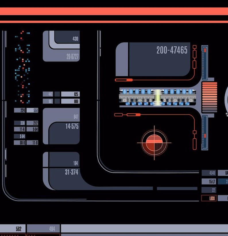 Trekkers Enterprise-d LCARS Display Panel - Extra-large LED Gaming ...