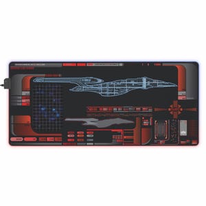 Trekkers Red Alert Enterprise-e LCARS Display Panel - Extra-large LED ...