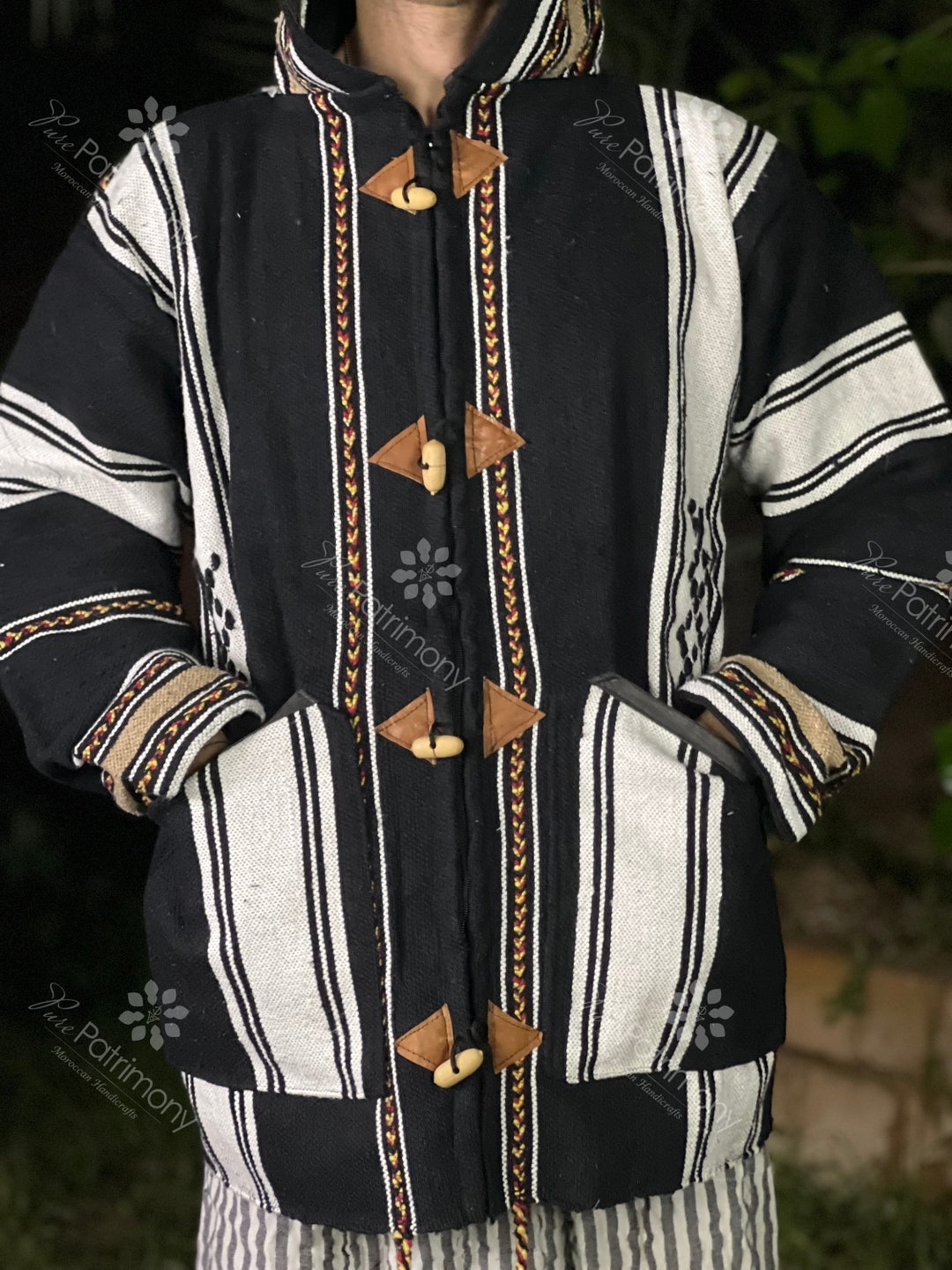 Moroccan Sweater Coat Hoodie Coat From Fleece Handmade Boho - Etsy