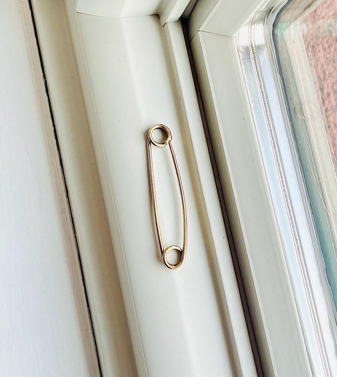 Vintage 14k Yellow Gold Large Safety Pin - Etsy