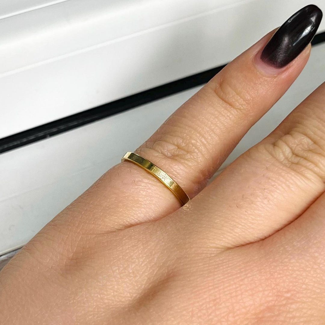 Vintage 14k Yellow Gold Stacking Band - Etsy