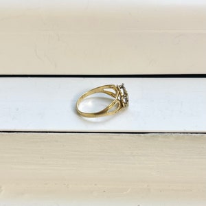 Vintage Retro 14k Gold Letter “B” Ring With Diamonds - Etsy