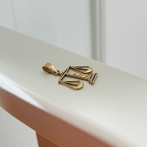 Vintage 10k Gold Libra Scales Zodiac Pendant - Etsy