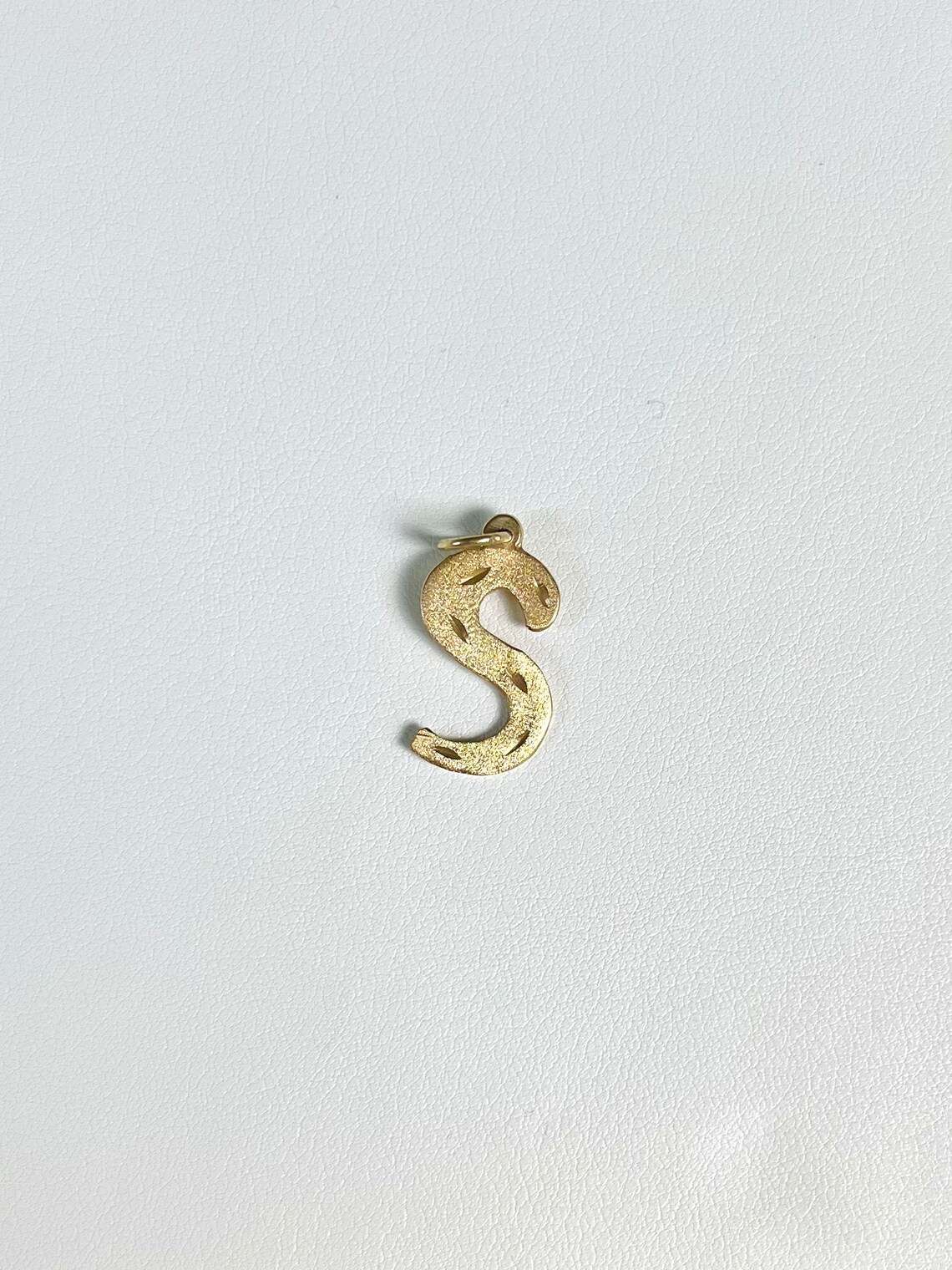 Vintage 14k Gold “S” Letter Pendant Charm - Etsy