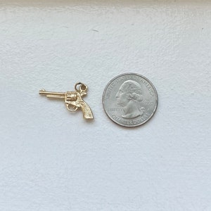 Vintage 14k Yellow Gold Revolver Charm - Etsy