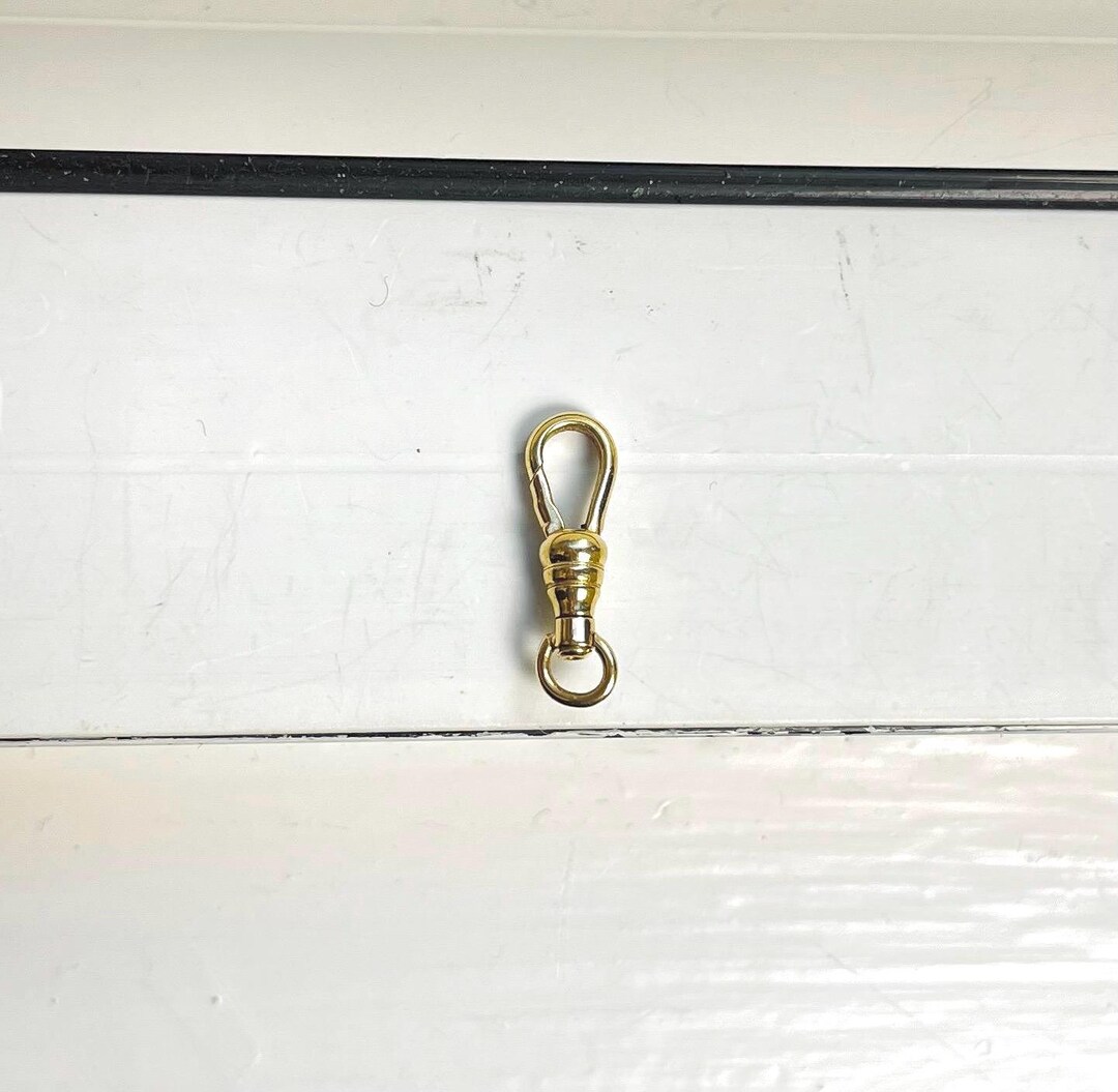Antique 14k Yellow Gold Swiveling Dog Clasp - Etsy