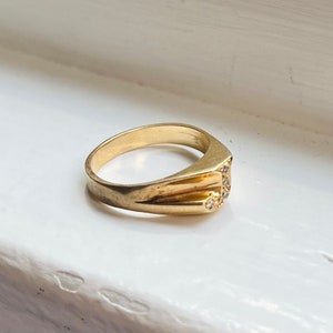 Vintage Retro 14k Gold Letter “J” Initial Ring Set With Diamonds - Etsy