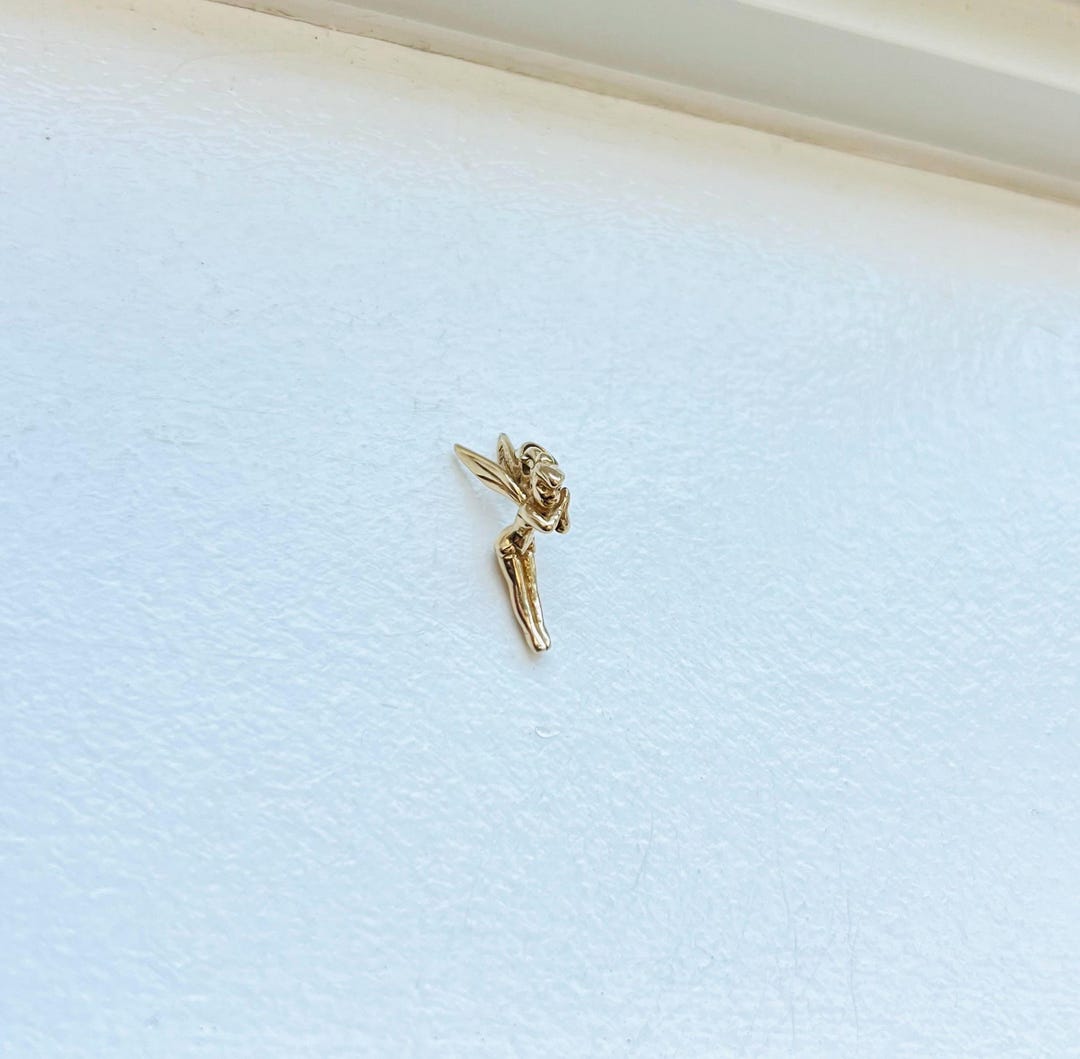 Vintage 14k Yellow Gold Tinker Bell Charm - Etsy