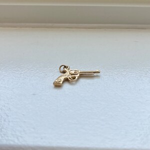 Vintage 14k Yellow Gold Revolver Charm - Etsy
