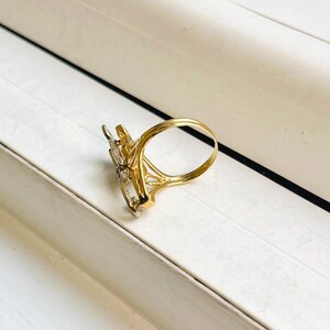 Vintage Retro 14k Gold Letter “F” Ring Set With Diamonds - Etsy