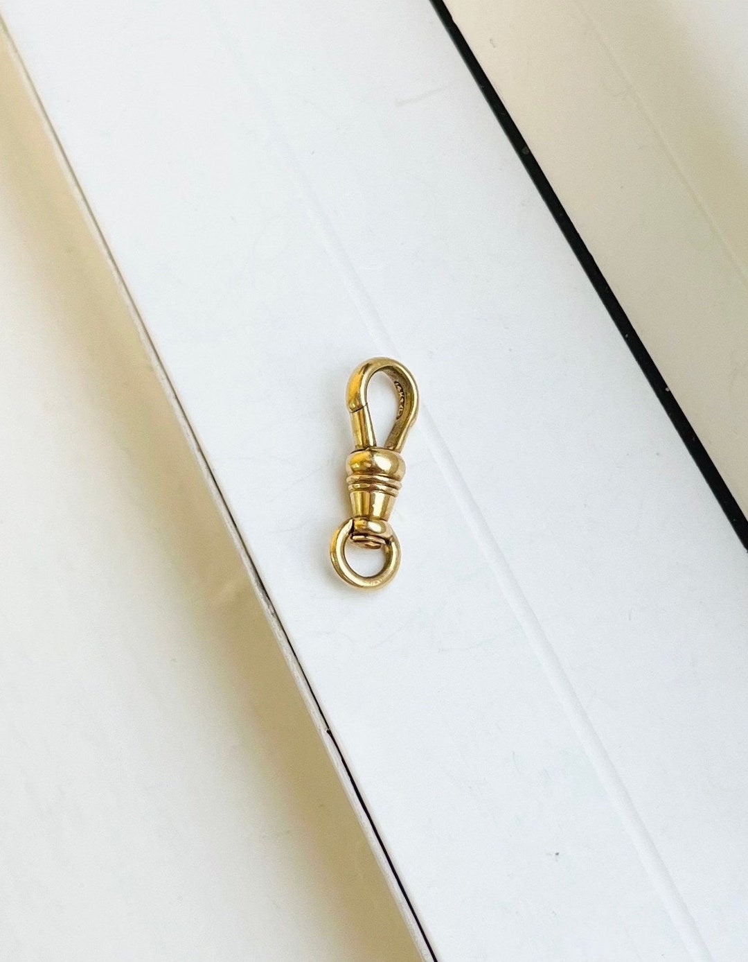 Antique 14k Yellow Gold Rotating Dog Clasp - Etsy