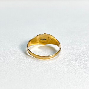 Antique 14k Gold Hand Carved Detailed Signet Ring With Intials - Etsy