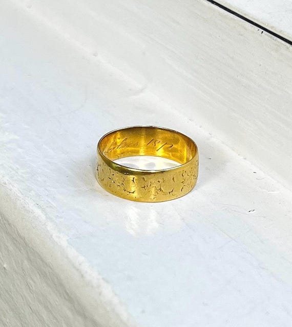 Antique c.1872 Victorian Era 18k Yellow Gold Hallmark… - Gem