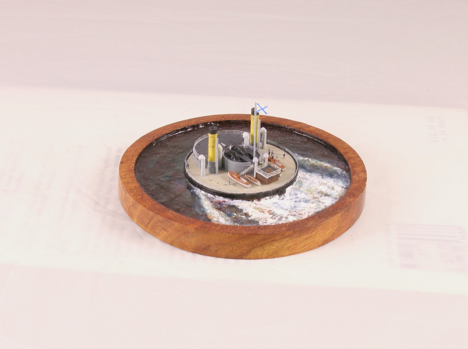 Built Ship Model 1/700 Scale Russian Coastal Defense Monitor Novgorod ...