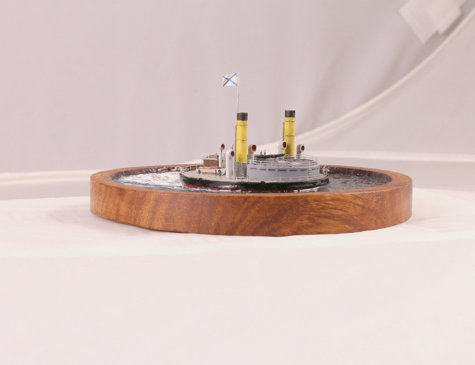 Built Ship Model 1/700 Scale Russian Coastal Defense Monitor Novgorod ...