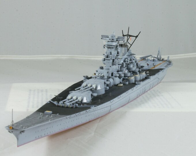 Built Ship Model 1/700 IJN Battleship Musashi Leyte Gulf 1944 - Etsy