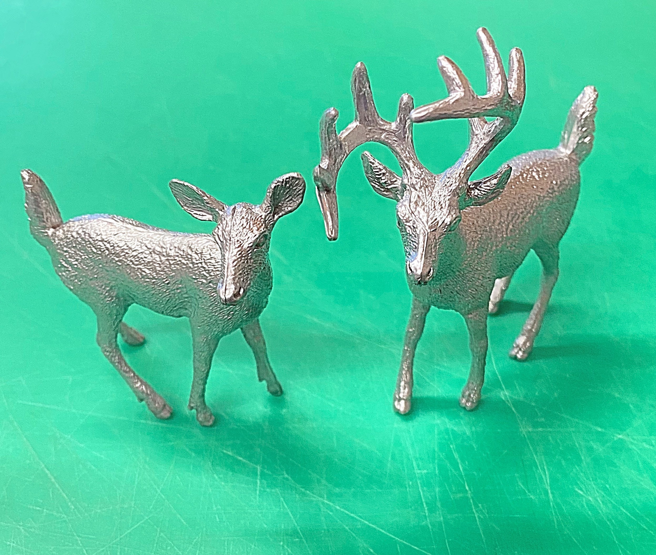 Stag and Doe Cake Topper gold or Silver - Etsy UK