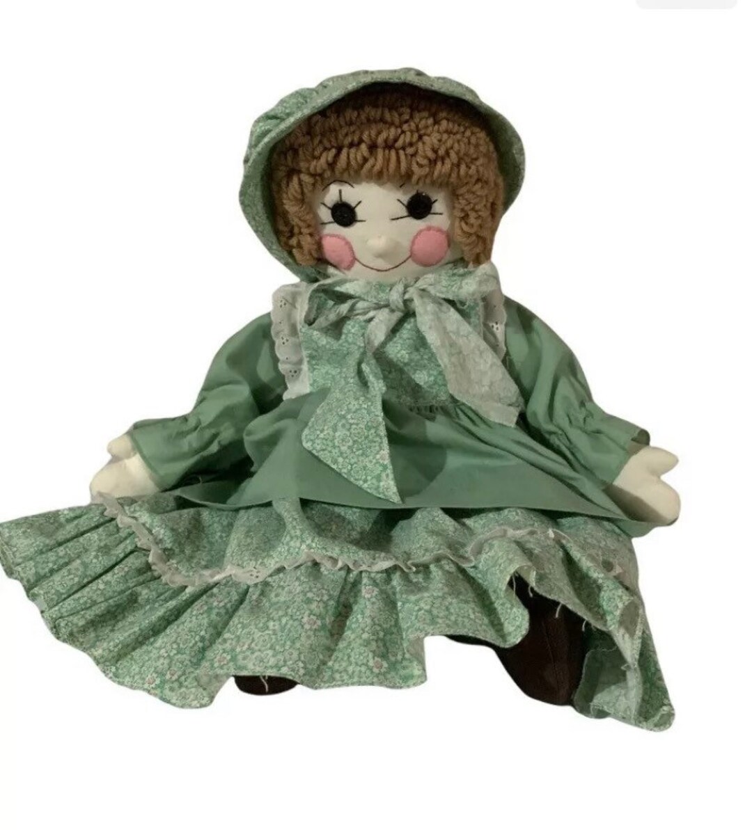 Vintage Handmade Rag Doll - Etsy