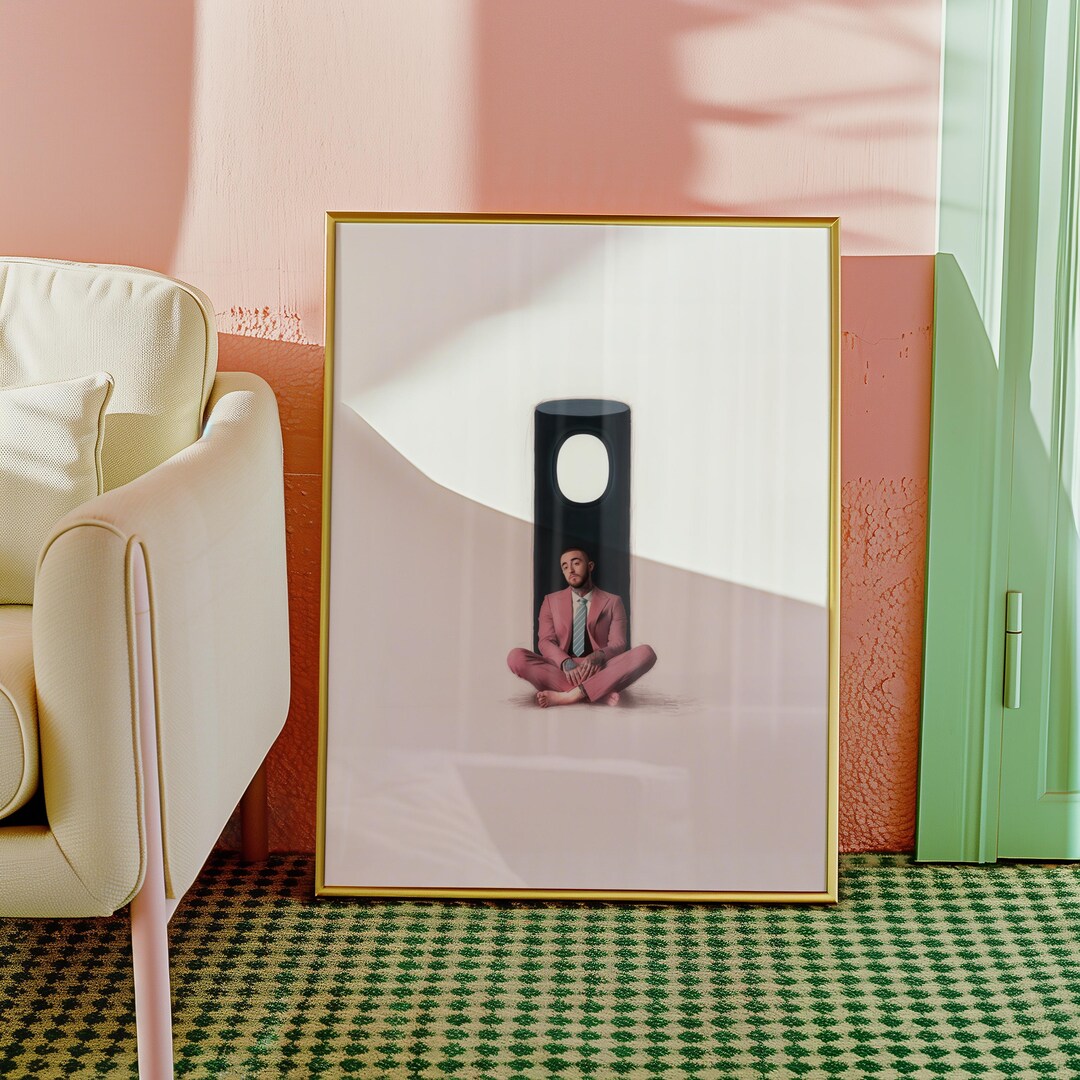 Mac Miller Poster, Download, Wall Art, Mac Miller Swimming, Rap Poster ...