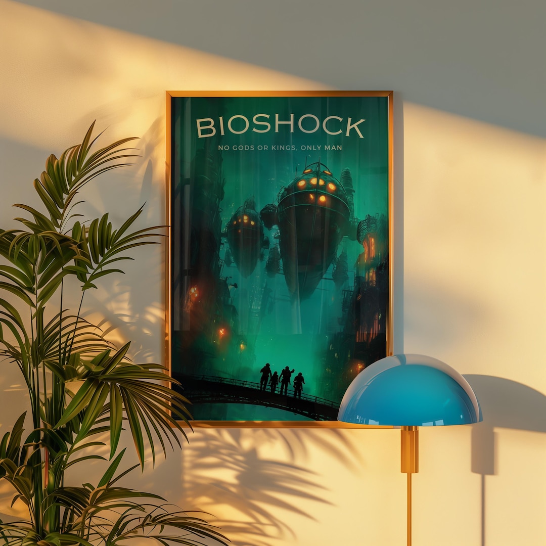 Bioshock Poster, Rapture Poster, Print, Video Game Poster, Bioshock ...