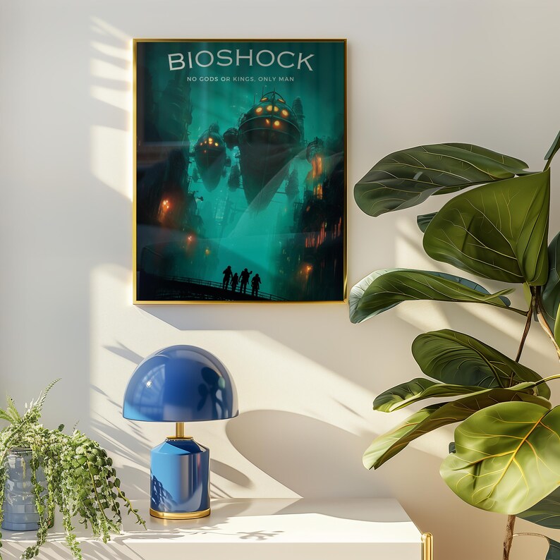 Bioshock Poster, Rapture Poster Download, Video Game Poster, Bioshock ...