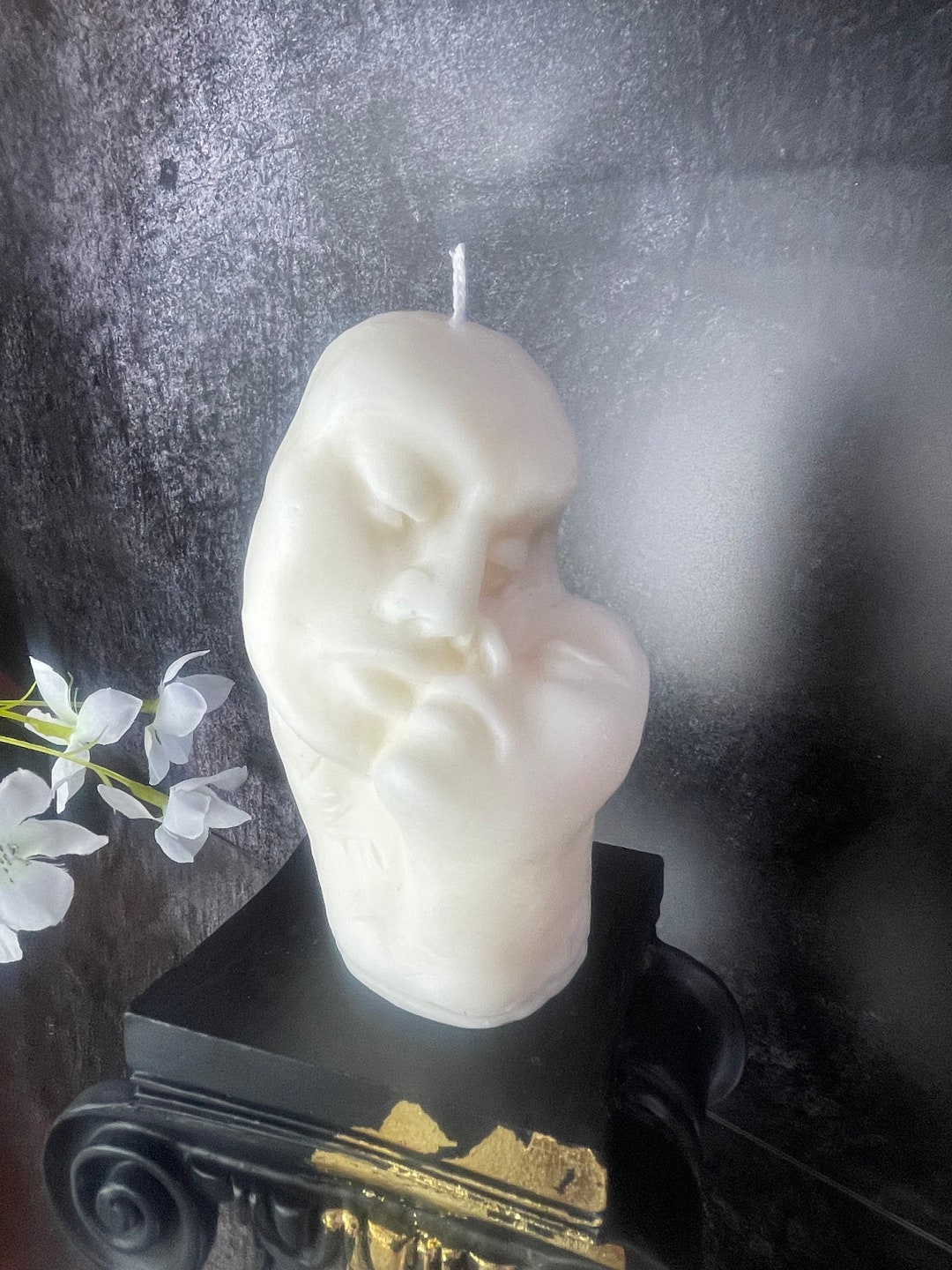 Couple Statue Kissing Shape Candle, Sculptural Candle, Lovers ...